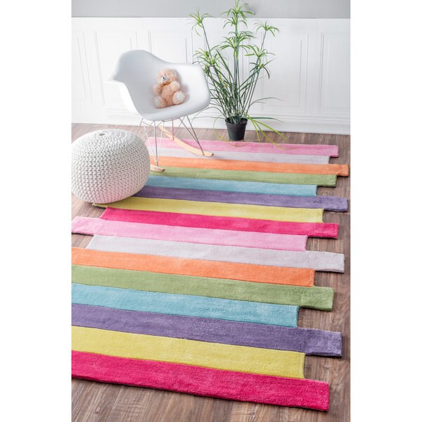 nuLOOM Handmade Kids Stripes Multi Rug (6' x 9') - 17389565 - Overstock ... nuLOOM Handmade Kids Stripes Multi Rug (6' x 9') - 17389565 - Overstock ...
