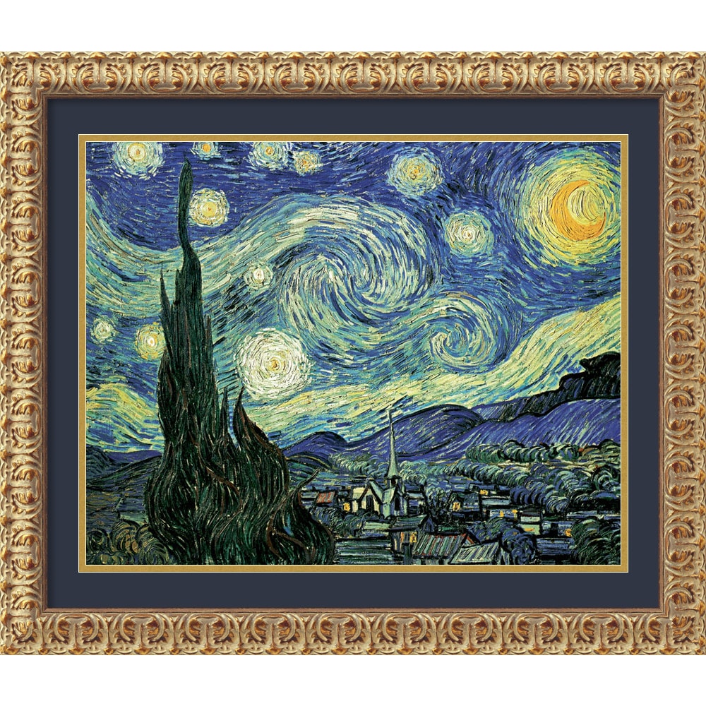 Vincent Van Gogh The Starry Night Framed Art Print Overstock