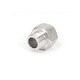 BSP Female To BSP Male Thread Straight Pipe Fitting Coupler Connector Silver Tone Bed