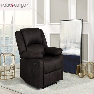 Paxton Power Recliner By Relax A Lounger Java Brown Fabric Brown
