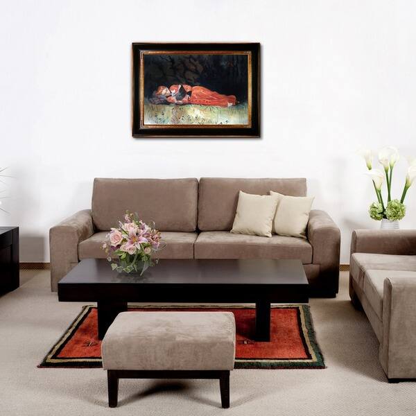 Winslow Homer The New Novel Hand Painted Framed Canvas Art - Bed Bath ...