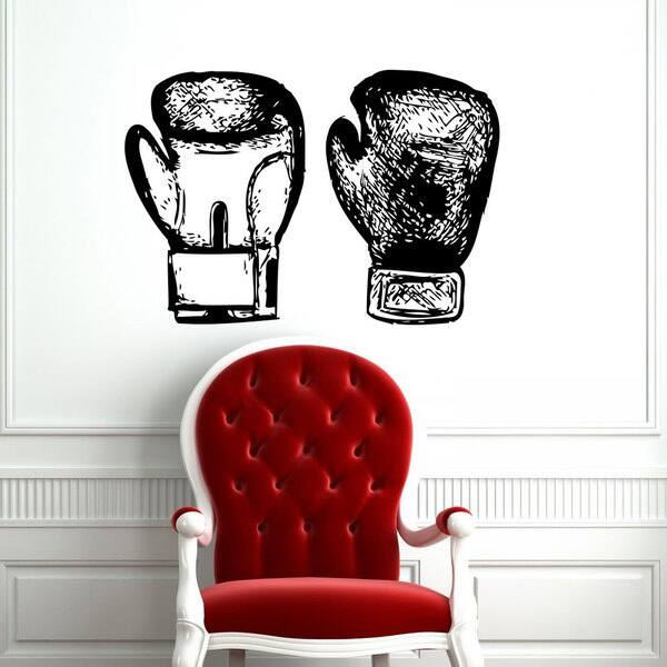 Boxing Gloves Vinyl Wall Art - Bed Bath & Beyond - 10009559