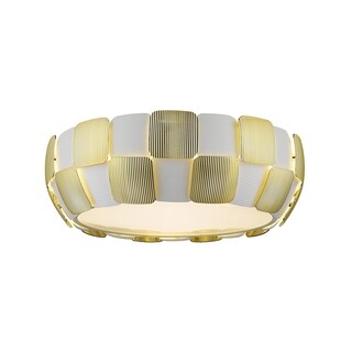 Access Lighting Layers LED 18-inch Flush Mount, Gold - Bed Bath ...