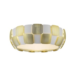 Access Lighting Layers 4-light 18-inch Flush Mount, Gold - Bed Bath ...