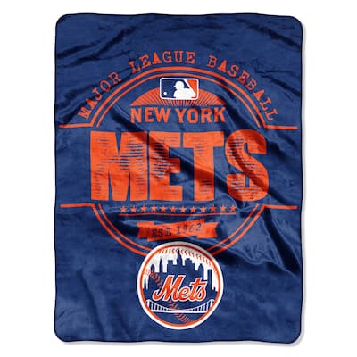 Mets Structure Micro Throw Blanket - Overstock - 10011543