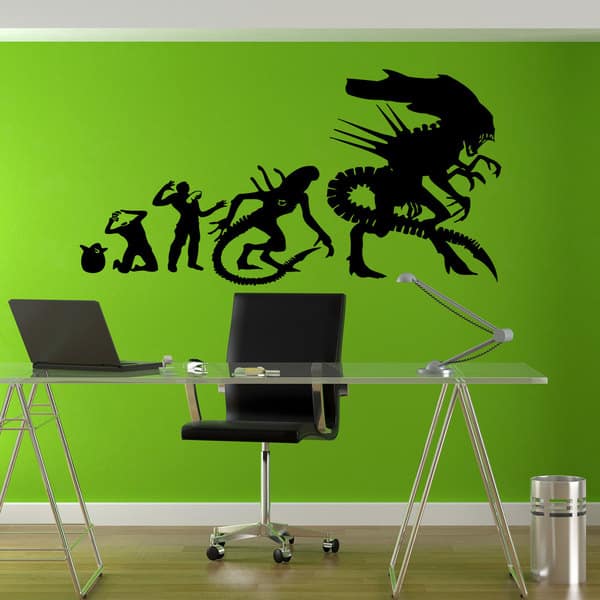 Alien Aliens Evolution Sticker Vinyl Wall Art - Bed Bath & Beyond ...