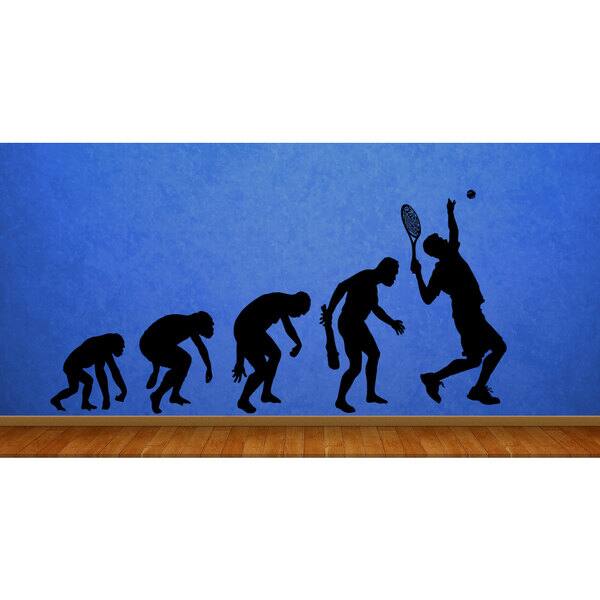 Tennis Player evolution Sticker Vinyl Wall Art - Bed Bath & Beyond ...