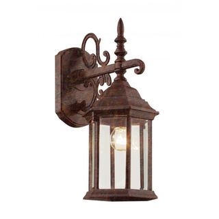 GuisseppeImports One Light Wall Lantern Josephine Rust - Exact Size ...