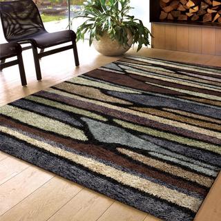 Orian Rugs Shagadelic Plateau Multi Color Area Rug - Bed Bath & Beyond ...