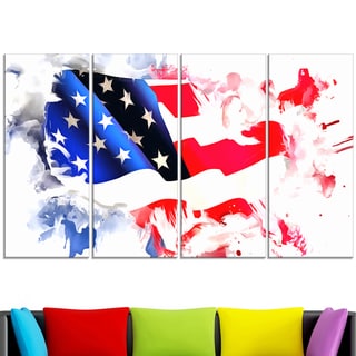 Design Art - Colors of America Map Art - Canvas Art - Bed Bath & Beyond ...
