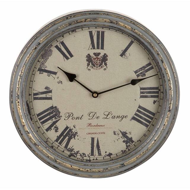 Metal Vintage Metallic Wall Clock - Overstock - 10034788