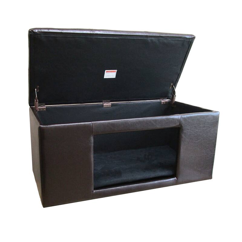 HomePop Pet Bed Bench On Sale Overstock 10035296 HomePop Pet Bed Bench On Sale Overstock 10035296