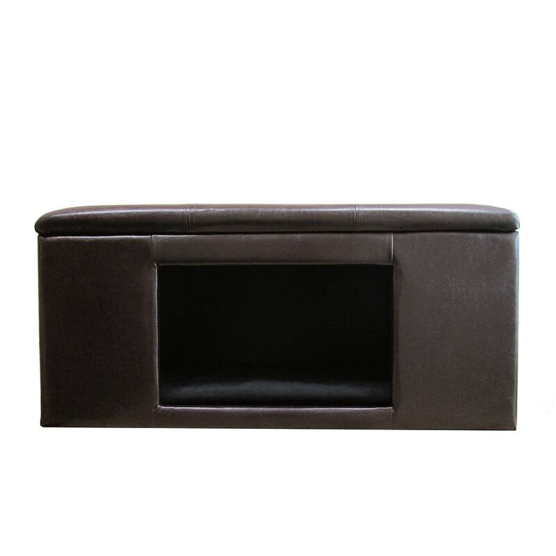 HomePop Pet Bed Bench On Sale Overstock 10035296 HomePop Pet Bed Bench On Sale Overstock 10035296