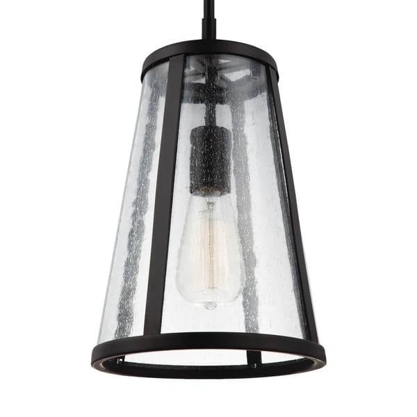 Feiss Harrow 1-light Oil Rubbed Bronze Mini Pendant - Bed Bath & Beyond ...