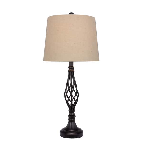 Metal Black Finish 27-inch Table Lamp - Bed Bath & Beyond - 10045586