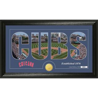 Chicago Cubs Silhouette Bronze Coin Panoramic Photo Mint - Bed Bath ...