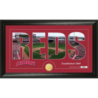 Cincinnati Reds Silhouette Bronze Coin Panoramic Photo Mint - Bed Bath ...