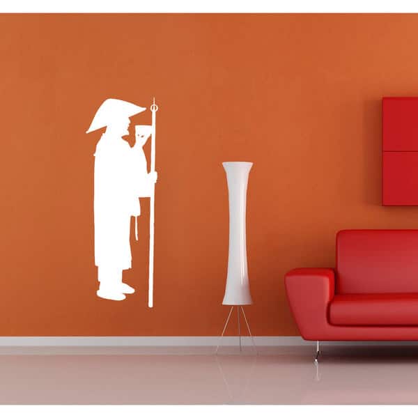 Chinese Monk Bamboo Coolie Straw Hat White Chinese Monk Bamboo Coolie ...