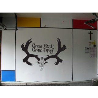 Good Buck Gone Drag Deer Hunting Black Sticker Vinyl Wall Art - Bed ...