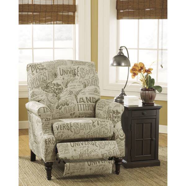 Signature Designs by Ashley Stahlworth Script High Leg Recliner