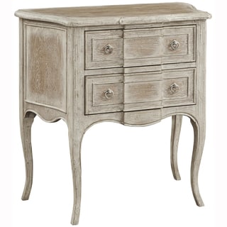 Hand Painted Distressed White Wash Finish Accent Chest - Bed Bath ...