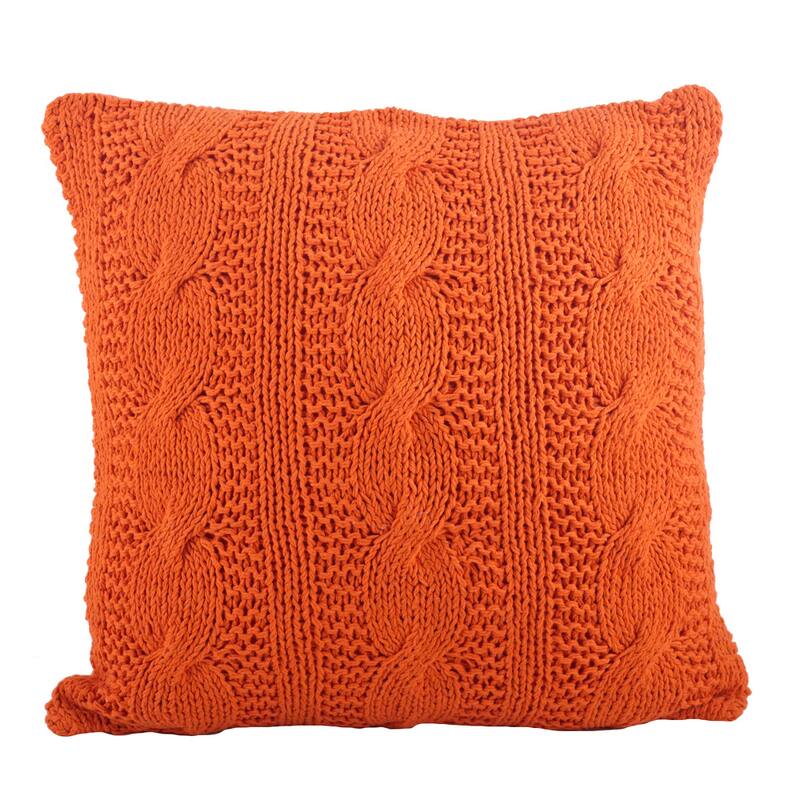 Cable Knit Design Throw Pillow - Overstock - 10071922