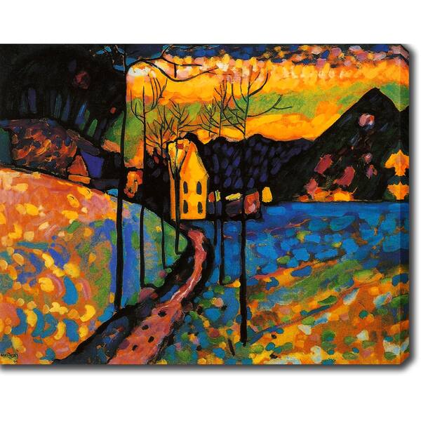 Wassily Kandinsky 'Winter Landscape' Oil on Canvas Art - Bed Bath ...