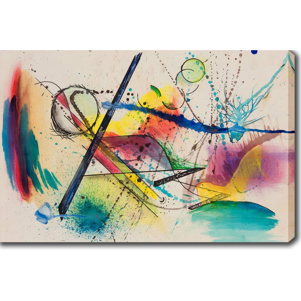 Wassily Kandinsky 'Abstract' Oil on Canvas Art - Overstock - 10078443