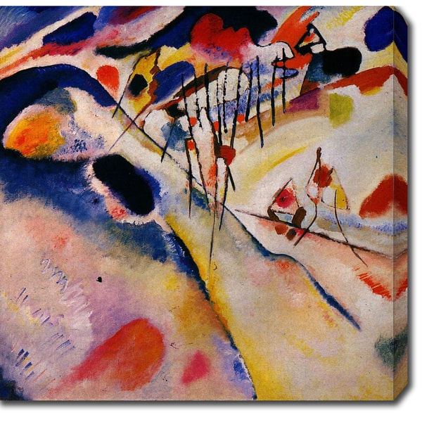 Wassily Kandinsky 'Winter Landscape' Oil on Canvas Art - Bed Bath ...