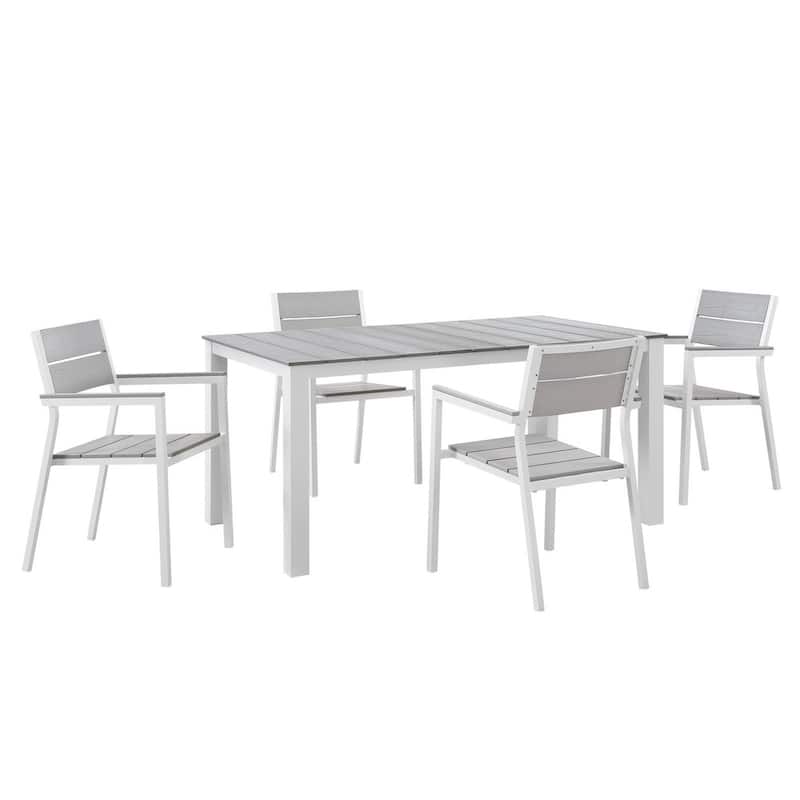 Steinhatchee 5-piece Outdoor Dining Set by Havenside Home - Overstock ...