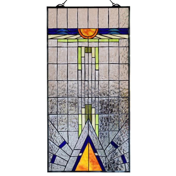 Tiffany-style Ayana 40-inch Window Panel - 20 x 40 - Bed Bath & Beyond ...