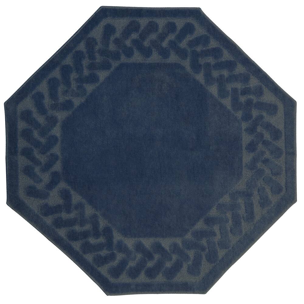 Herringbone Collection Octagon Rug (6'x6') - Overstock - 10092371