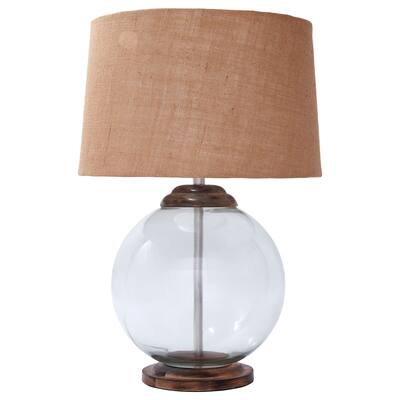 Shandel Transparent Glass Table Lamp - Overstock - 10092789