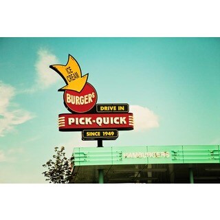 Marmont Hill Art Collective 'Pick Quick Burgers' Canvas Art - Multi ...