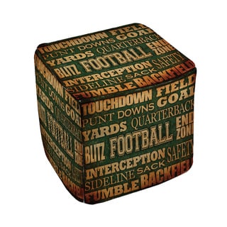 Football Words Pouf - Bed Bath & Beyond - 10108905