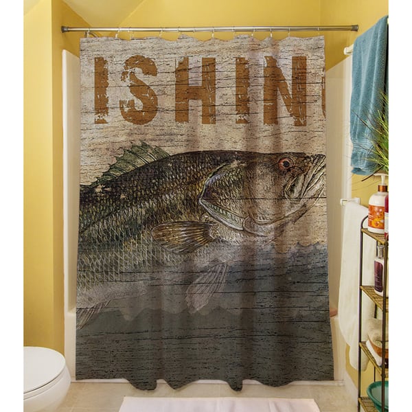 Fishing Shower Curtain - Bed Bath & Beyond - 10108996