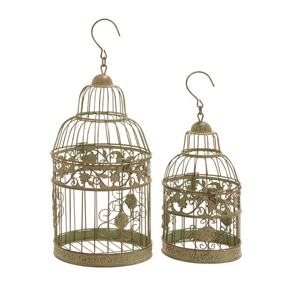 11-inch Round Metal Bird Cages (Set of 2) - Bed Bath & Beyond - 10116419