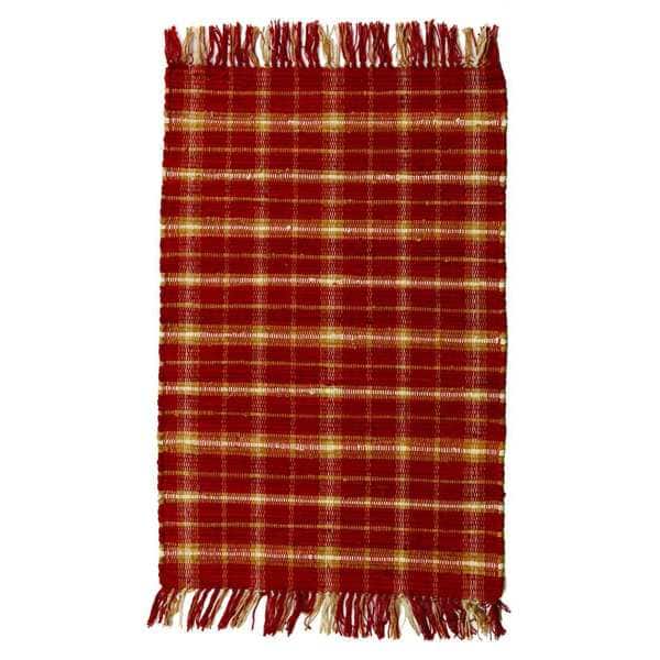 Cranberry Cotton Rug - 1'8 x 2'6 - Bed Bath & Beyond - 10122692