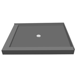 Redi Base 30 x 48 Shower Pan Center Drain Left Dual Curb - Bed Bath ...
