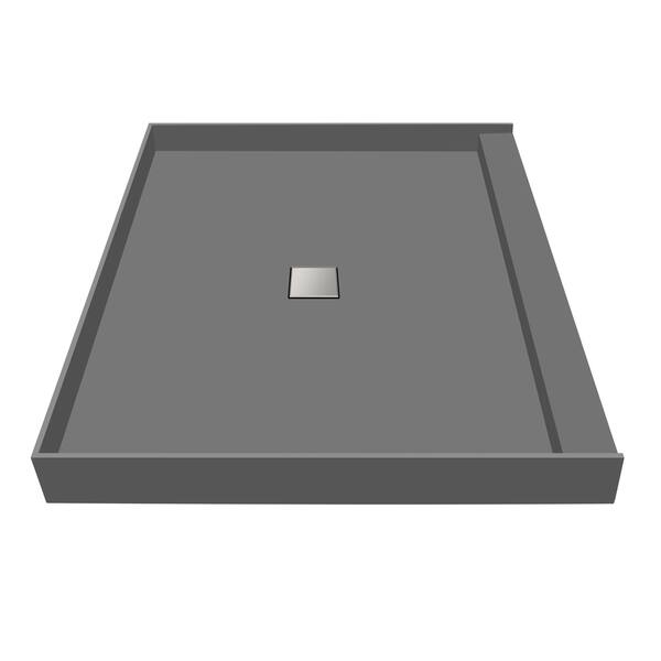 Wonder Drain 34 x 60 Single Curb Shower Pan Tileable Center Top - Bed ...