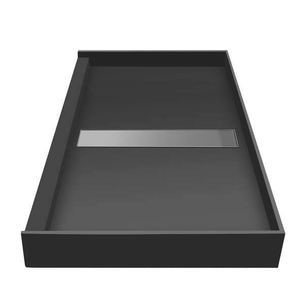 Redi Trench 34 x 60 Shower Pan Center Tileable Linear Drain - Bed Bath ...