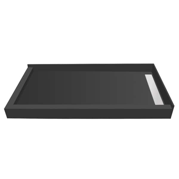 WonderFall Trench 48 x 60 Shower Pan Right Drain Left Dual Curb - Bed ...