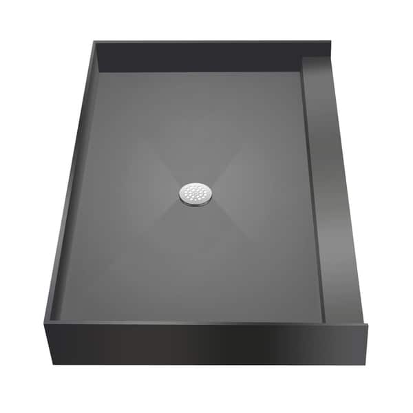 Redi Base 34 x 60 Single Curb Shower Pan with Center Drain - Bed Bath ...