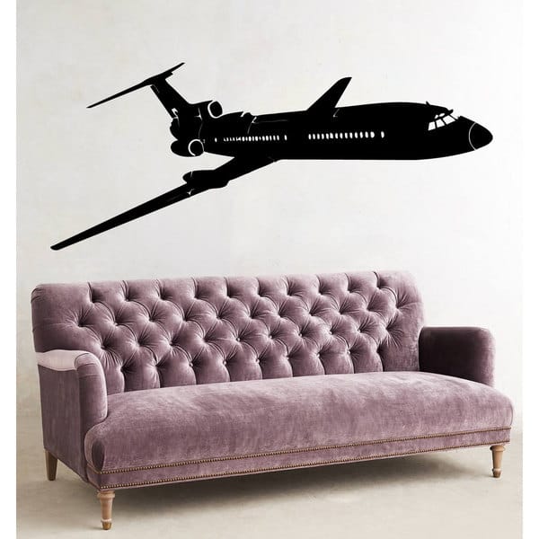 Plane Boeing Aircraft Vinyl Sticker Wall Art - Bed Bath & Beyond - 10129302