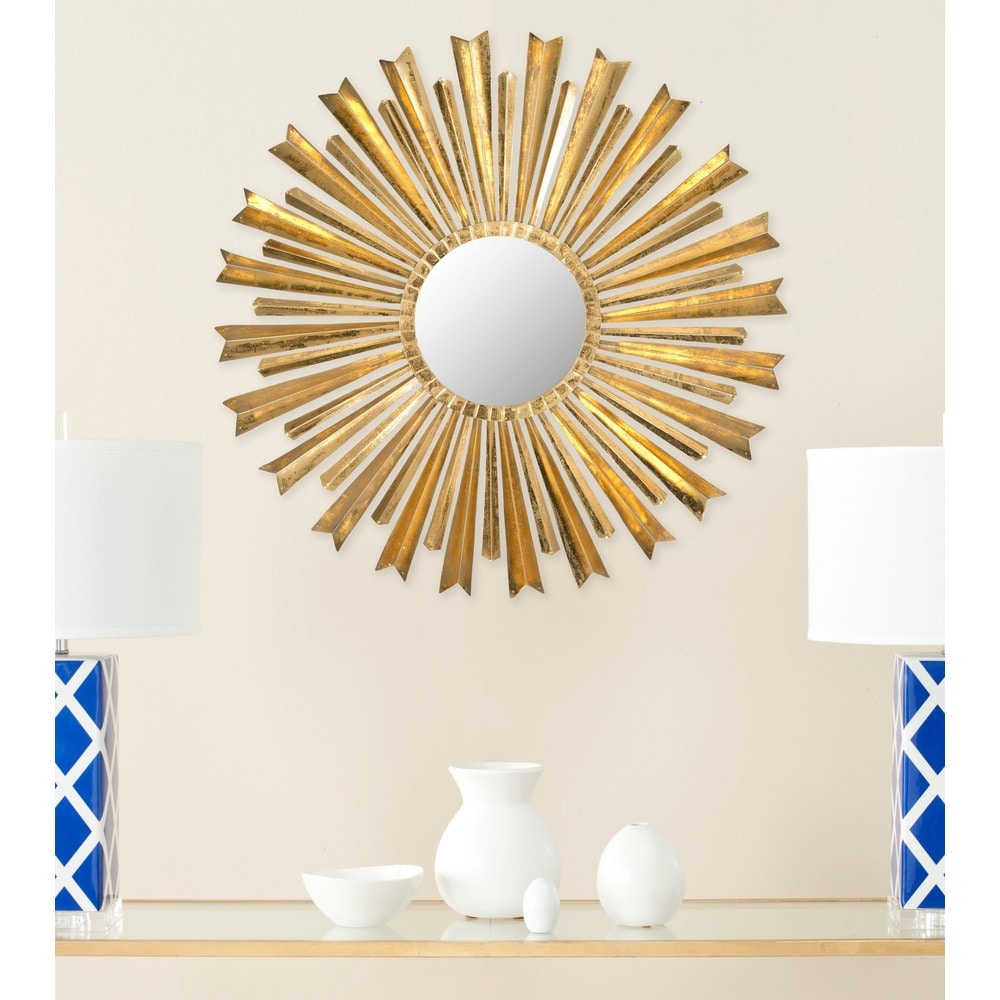 Gold Sunburst Mirror - Distressed Gold - On Sale - Bed Bath & Beyond ...