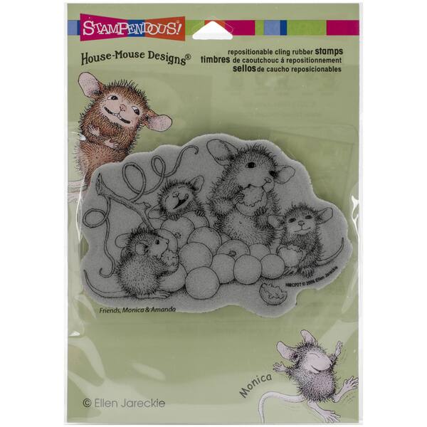 Stampendous House Mouse Cling Rubber Stamp 4.5inx5.5in Sheet Grape ...