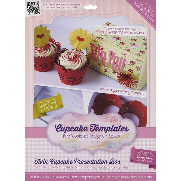 Crafter's Companion Twin Cupcake Presentation Box Template - Bed Bath ...