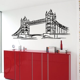 Black London Bridge Vinyl Sticker Wall Art - Bed Bath & Beyond - 10157097