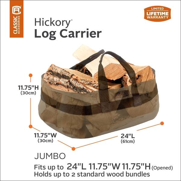 Classic Accessories Hickory Jumbo Log Carrier - Bed Bath & Beyond ...