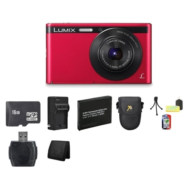 Shop Panasonic Lumix DMC-XS1 Red 16.1 MP Digital Camera and 16GB Card ...